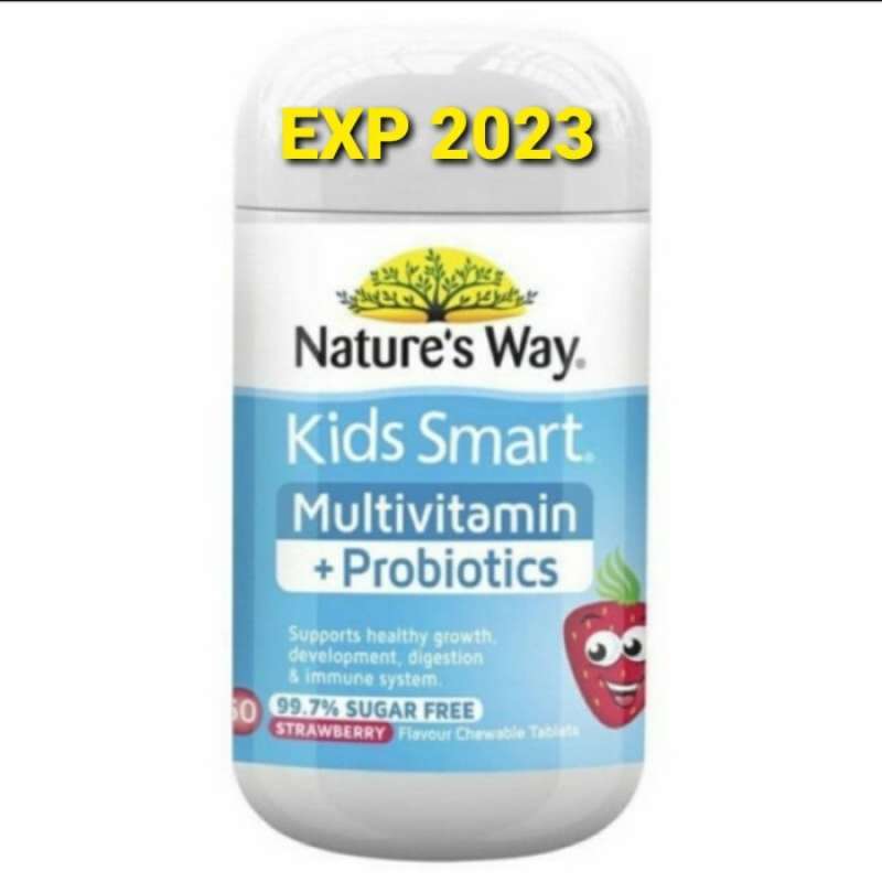 Promo natures way kids smart multivitamin + probiotics 50 chewable ...