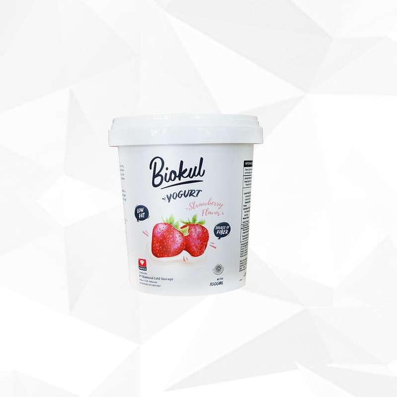 Jual Biokul Strawberry Stirred Yogurt [1000 mL] di Seller DIAMONDfair ...