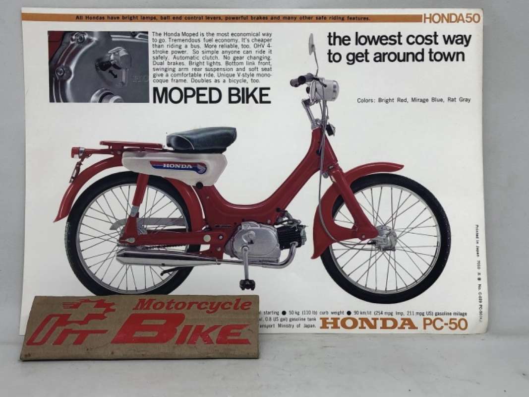 Jual Brosur atau iklan honda PC50 original nos di Seller Vexana ...
