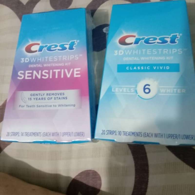 Jual Crest 3d White Whitestrips Gentle Routine Teeth Whitening Kit,14 ...