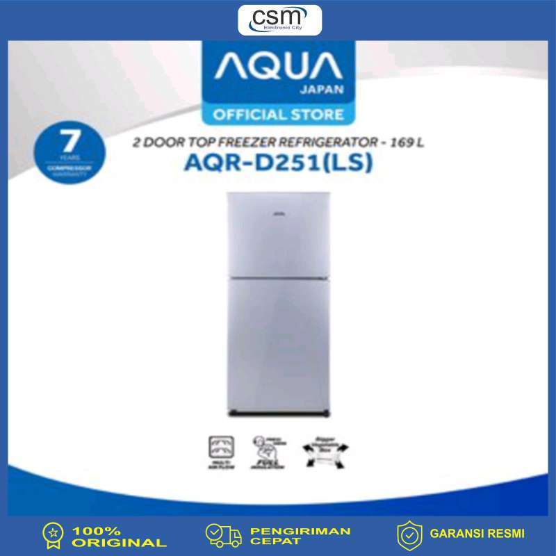 Jual Aqua Kulkas 2 Pintu Aqr-d251 Ds Ls / Aqrd 251 Garansi Resmi - Dark Silver Di Seller Csm ...