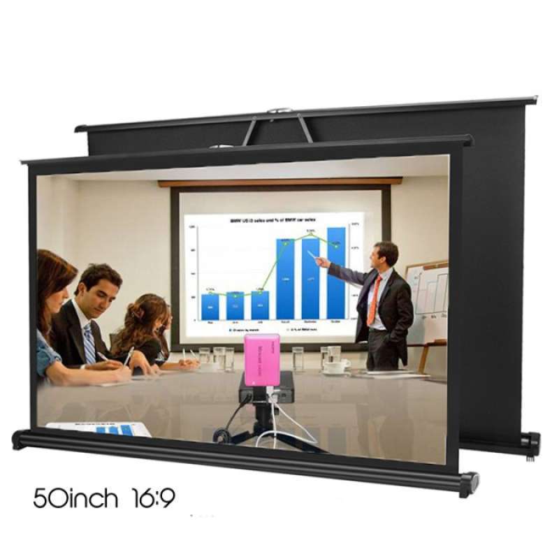Jual Aera Layar Screen Proyektor 50 Inch Ratio 4:3 Dan 16:9 Di Seller ...