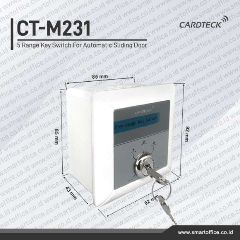 Promo KUNCI MANUAL PINTU SLIDING OTOMATIS 5 PANEL KEY SWITCH CARDTECK ...