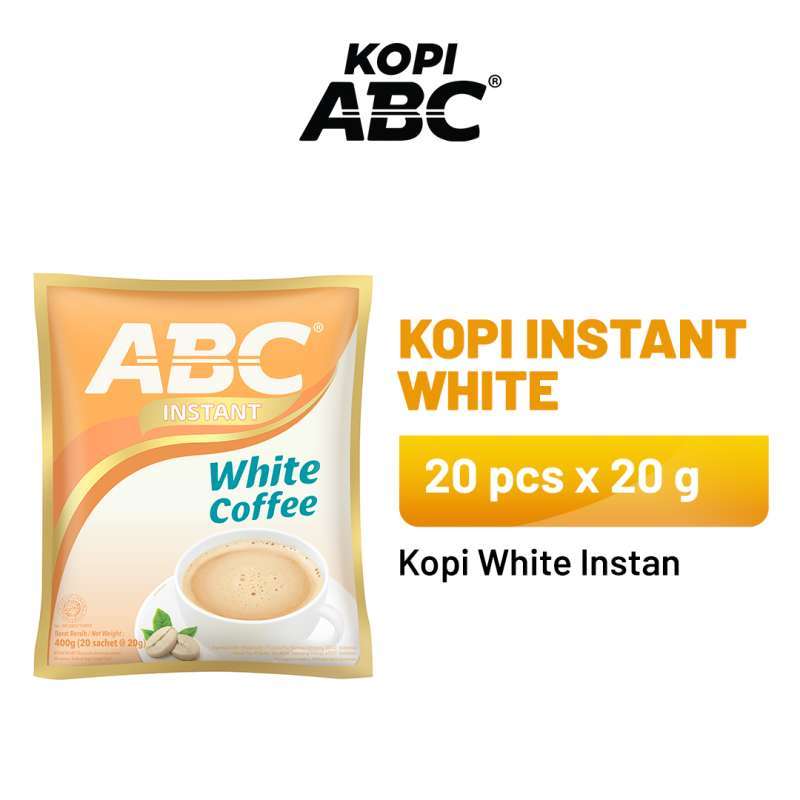 Promo ABC White Instant Coffee 1 Bag (20 x 20 gr) Diskon 29% di Seller ...