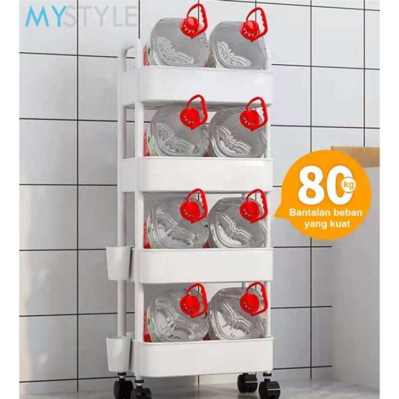 Promo Rak Dorong Roda Seri Msh 3/4 Tingkat Susun Besi Troli Rak ...