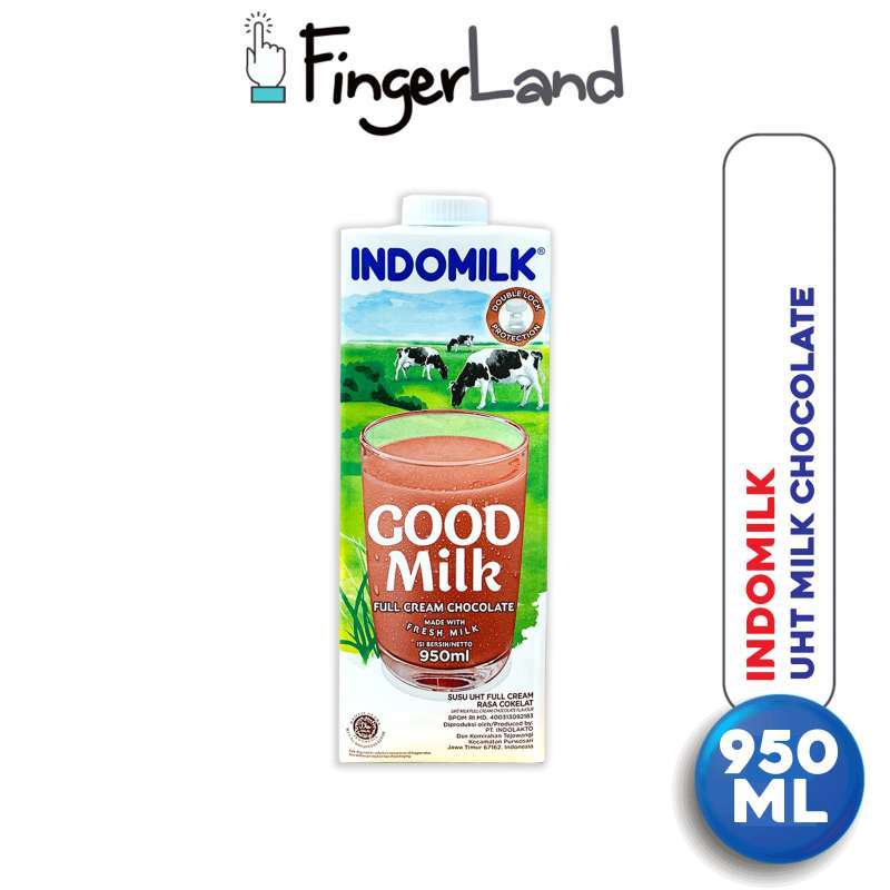 Jual Indomilk UHT Milk-Chocolate 950 Ml Susu Full Cream Cokelat di Seller FingerLand - Petojo ...