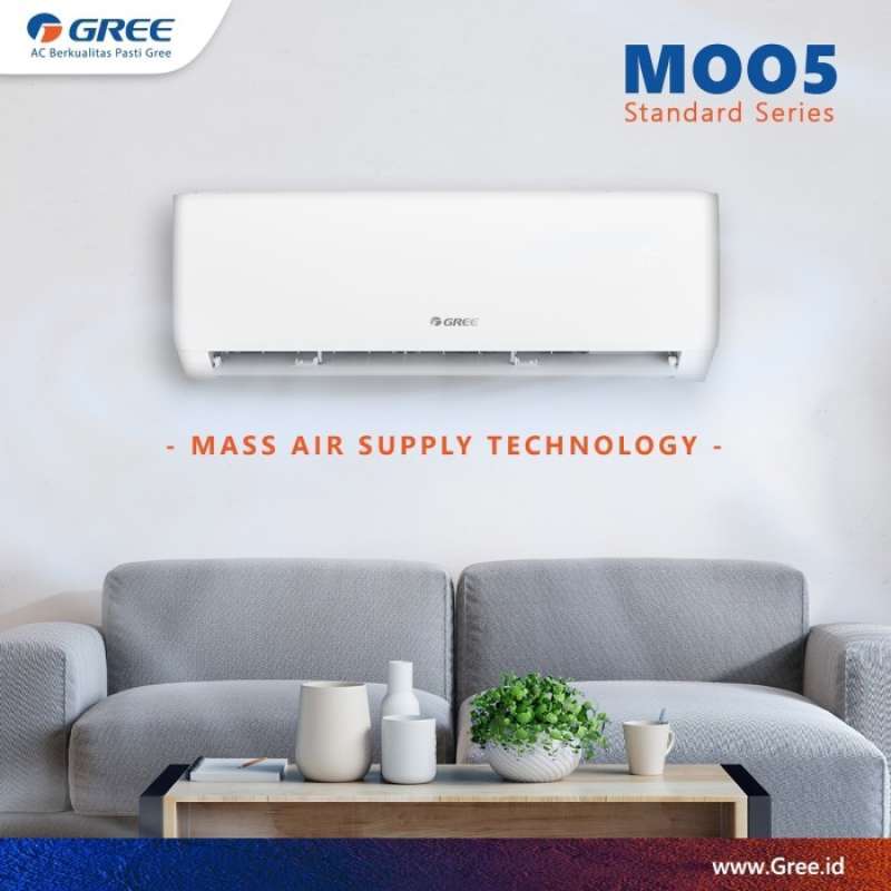Promo AC GREE GWC-05MOO5 + PASANG / 05 MOO5 STANDARD SERIES 1/2 PK ...