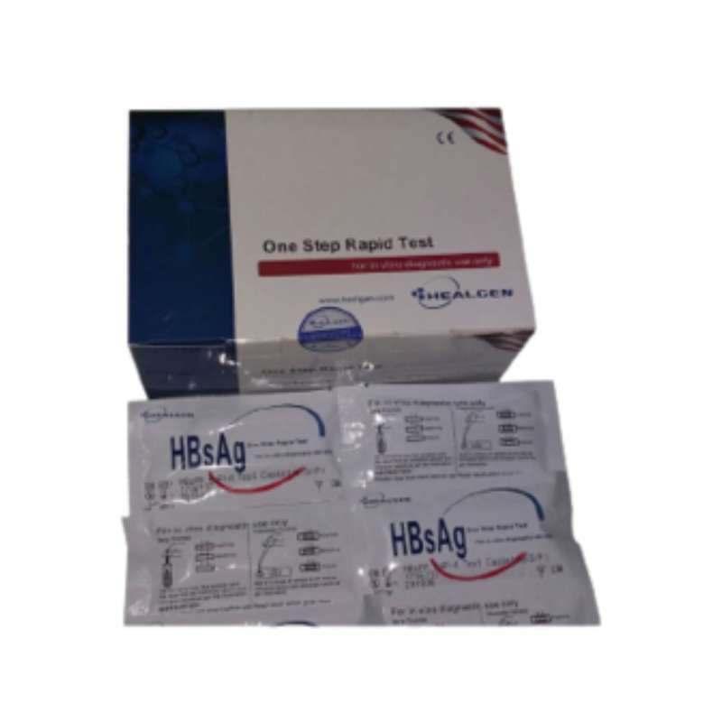 Jual Healgen HBsAg Rapid Test Strip Alat Tes Hepatitis C Isi 25 Strip ...