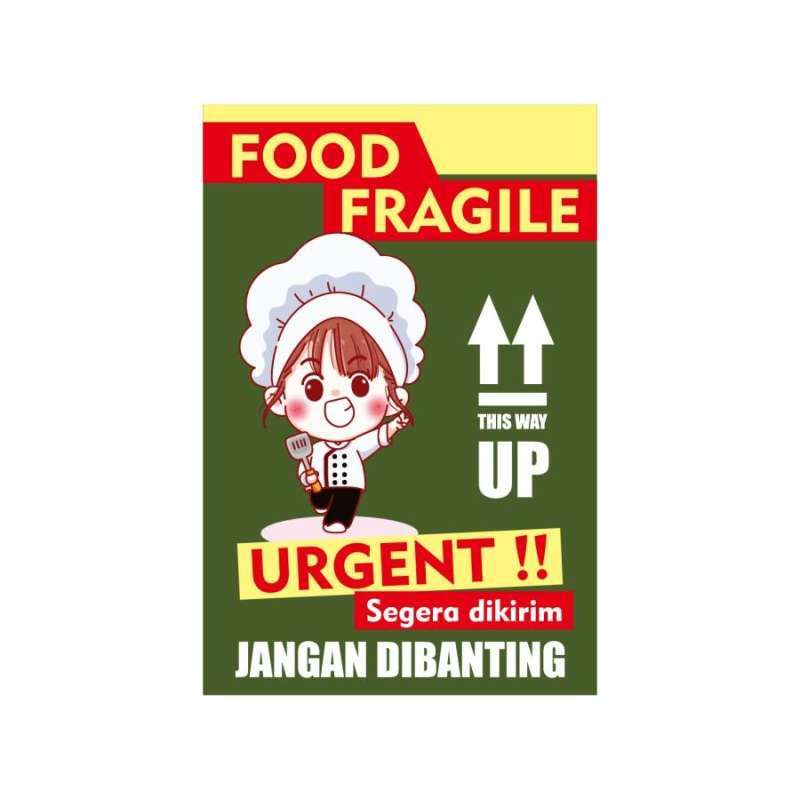 Jual Sticker Fragile Food Fragile Cuttingsticker/stickercustom - Jangan ...