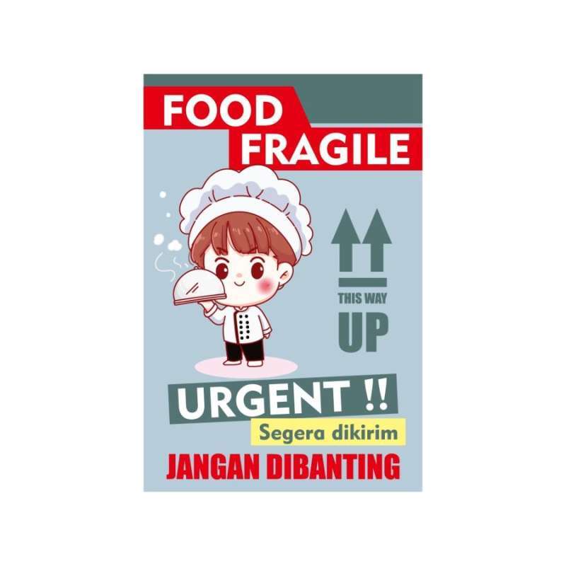 Jual Sticker Fragile Food Fragile Cuttingsticker/stickercustom - Jangan ...