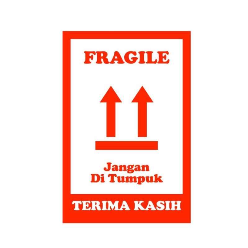 Jual Sticker FRAGILE Food Fragile cuttingsticker/stickercustom - Jangan ...