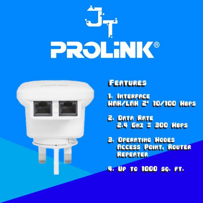 Promo Prolink Pen1201 N300 Wireless Range Extender Diskon 9% Di Seller ...