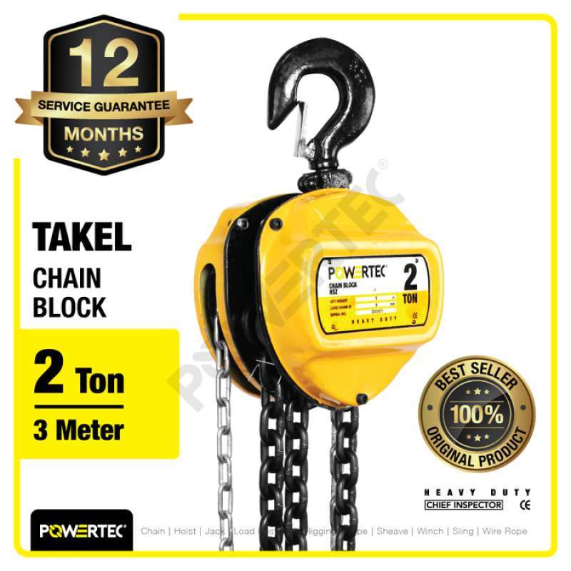 Jual Chain Block / Takel 2 Ton X 3 Meter Powertec Di Seller Vexana Jaya ...