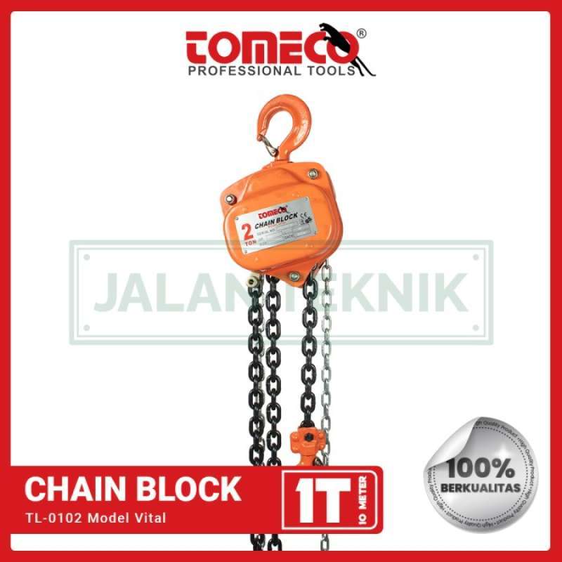 Promo Takel 1ton x 10m Chain Block Model Vital Tomeco TL0102 Diskon 23% ...