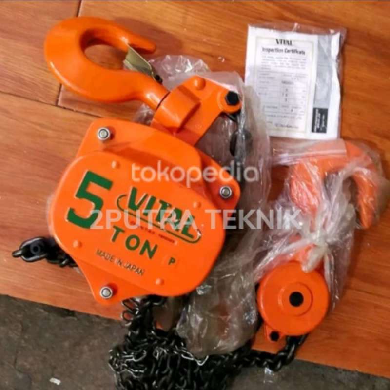 Promo Chain Block Takel ( 5 Ton x 5 meter) VITAL katrol manual Diskon ...