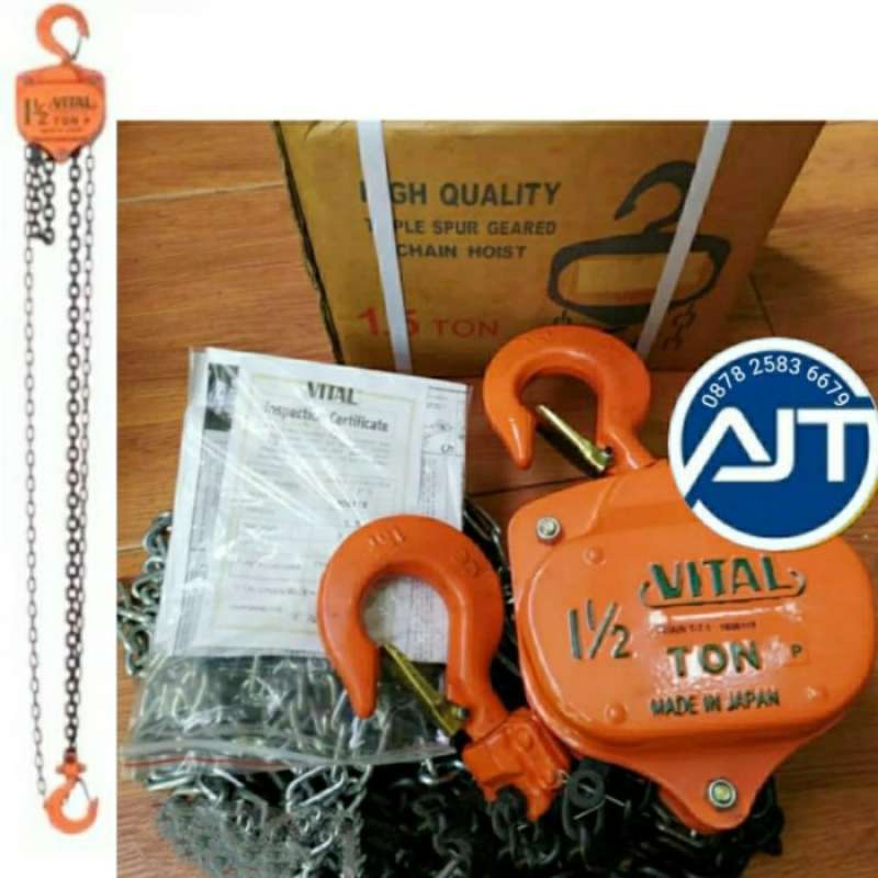 Jual (ajt)chain Block 1.5 Ton X 15 Meter Takel Hand Cen Blok Vital Vp5 Di Seller Vexana Jaya ...