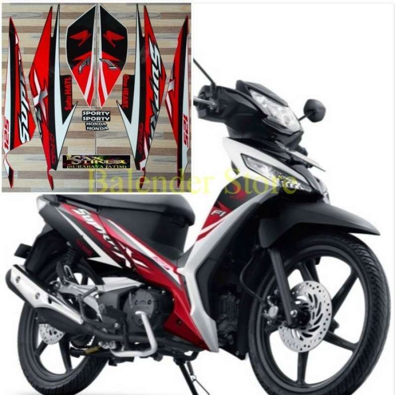 Promo striping original Honda Supra X 125 FI putih merah tahun 2016 ...