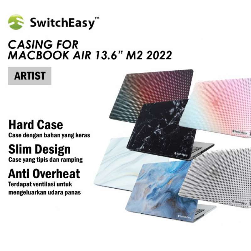 Promo Case Macbook Air M2 13.6 2022 SWITCHEASY Casing Thin Rainbow ...