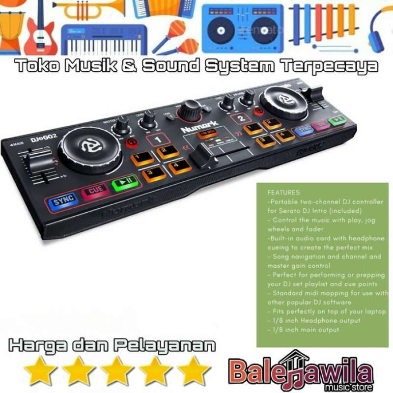 Promo Numark DJ2GO2 DJ 2G O2 Pocket Dj Controller With Audio Interface ...