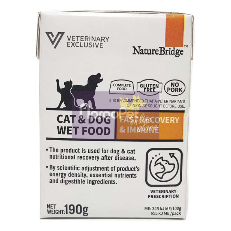 Jual Nature Bridge Wet Food Fast Recovery & Immune 190gr di Seller All ...