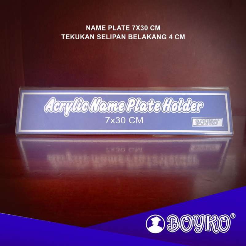 Promo Papan Nama / Name Plate Seminar 7 x 30 CM Diskon 5% di Seller ...