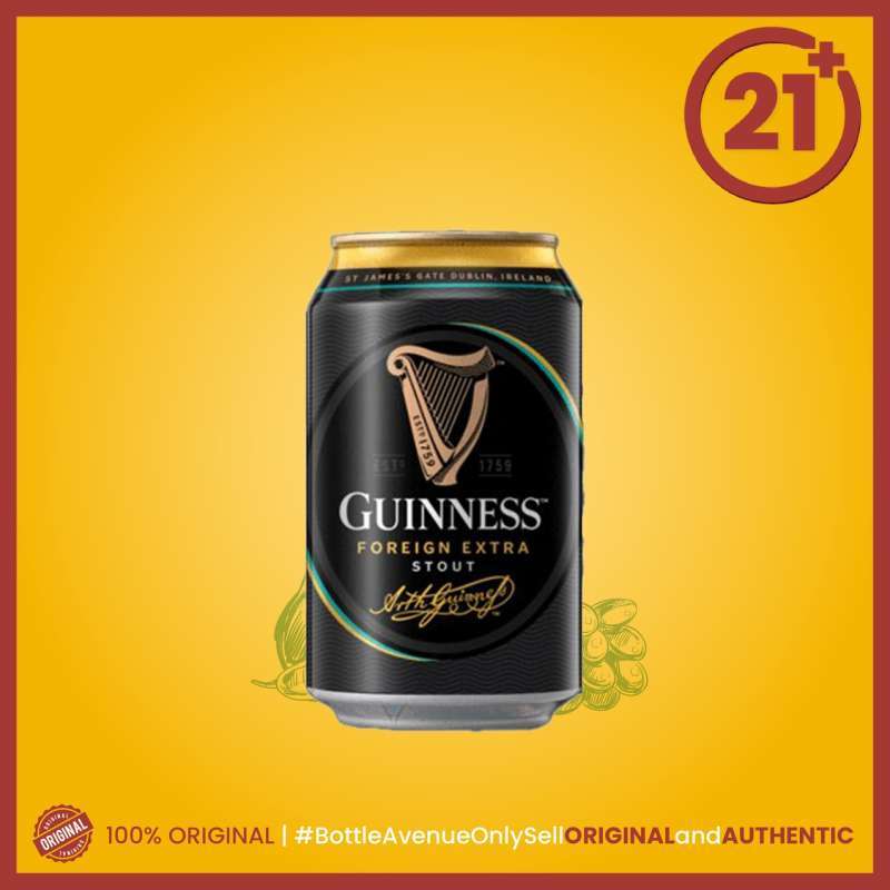 Jual Guinness Beer Foreign Extra Smooth Can 320ml / Beer Hitam Di ...