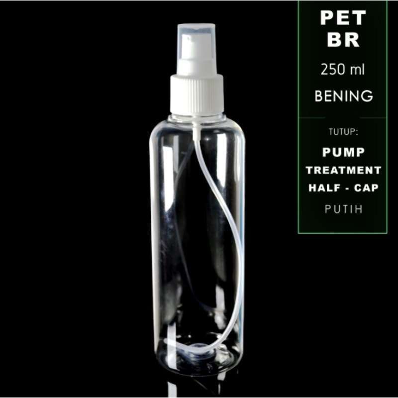 Jual Botol Pet 250ml - Tutup Treatment Pump / Botol Pet Br 250ml Pump ...