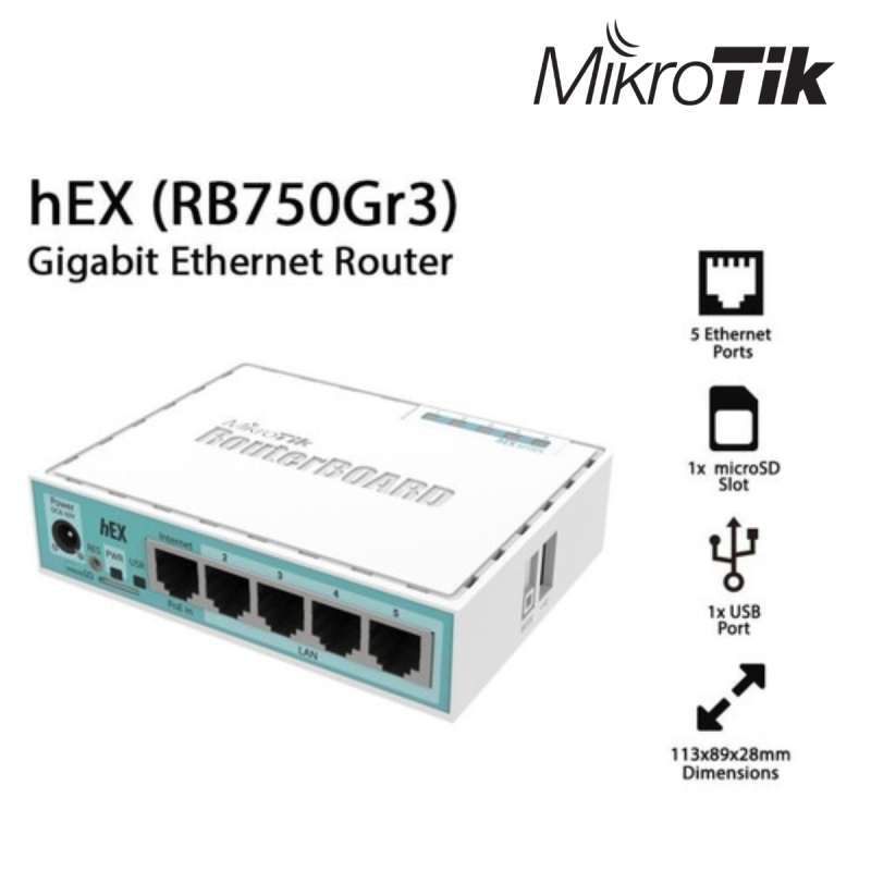 Jual Mikrotik Rb750gr3 Hex Mikrotik Routerboard 750gr3 Hex Rb R3 750 ...