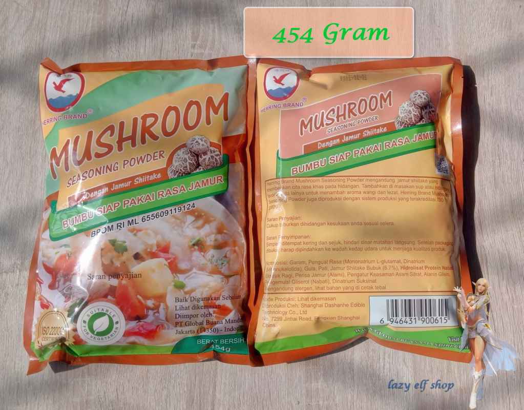 Jual Bumbu Kaldu Jamur Shiitake 454gr Non MSG Vegetarian Herring Brand ...