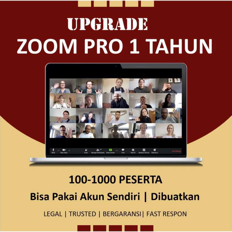 Jual TERMURAH!! UPGRADE ZOOM MEETING PRO 100 SAMPAI 1000 PESERTA 1 TAHUN FULL GARANSI di Seller ...