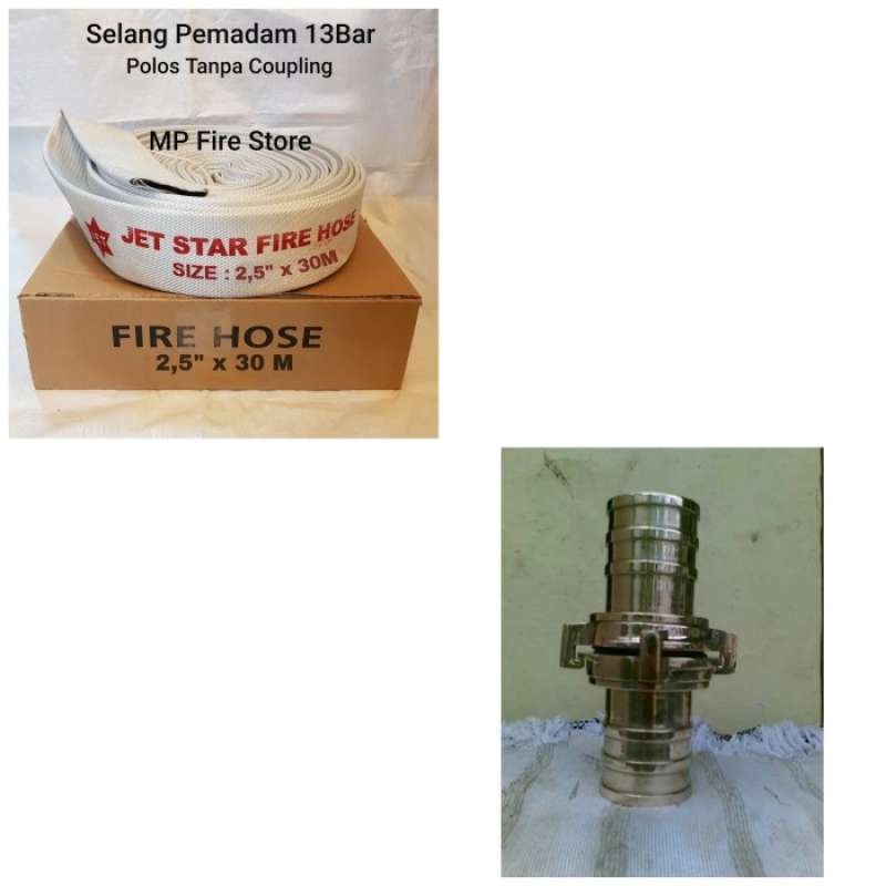 Promo 2.5 Inch x 30 Mtr Coupling VDH Selang Pemadam Fire Hose JET STAR ...