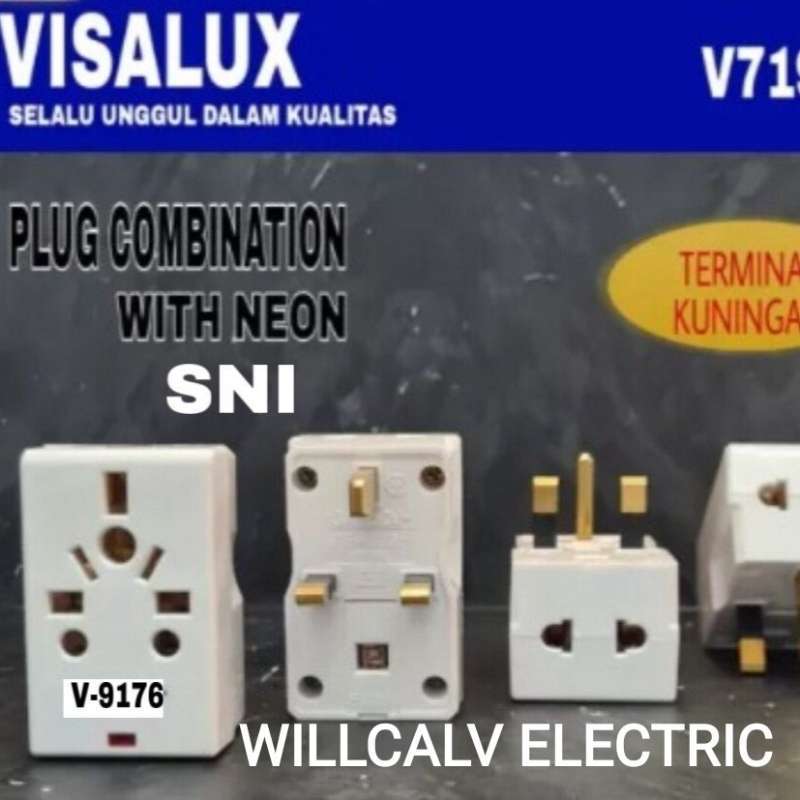 Jual Colokan Listrik Visalux Colokan Multi Kaki 2 Alat Listrik Di ...