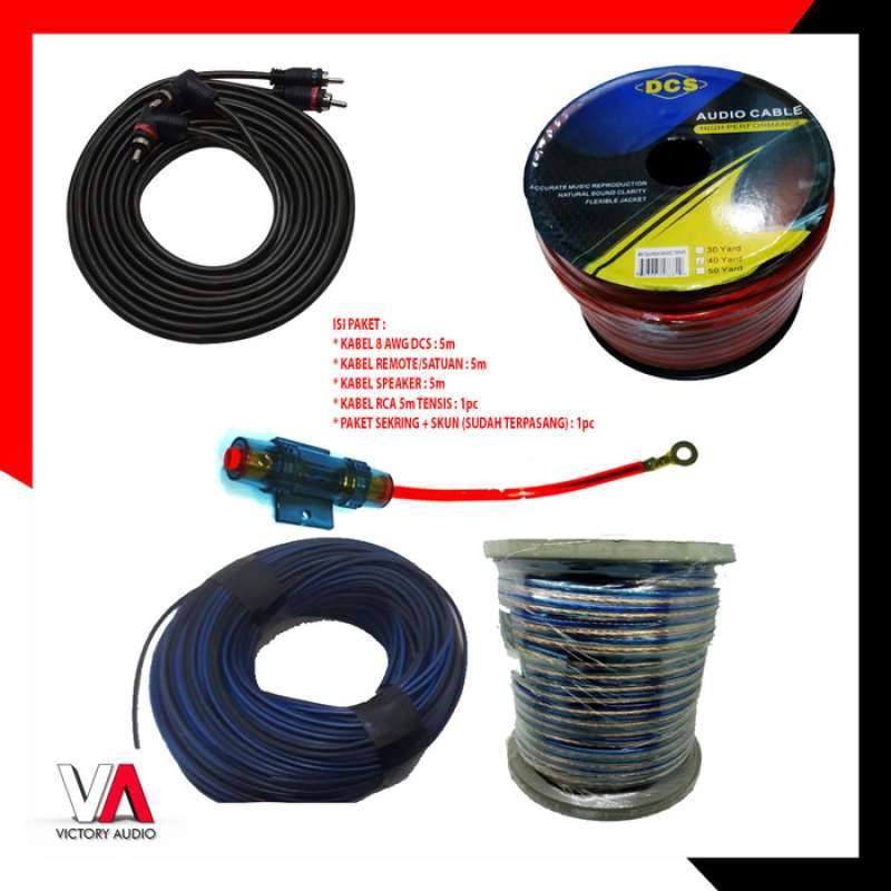 Promo Paket Kabel untuk Audio Mobil Full Set Kabel Instalasi Sound ...