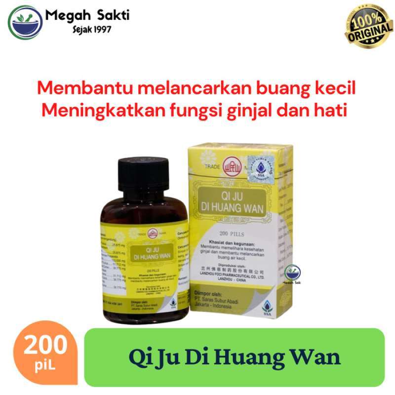 Jual Qi Ju Di Huang Wan - Obat Kesehatan Ginjal, Telinga, Penglihatan, Hati di Seller Megah ...