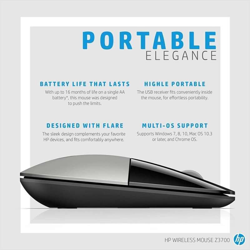 Jual Hp Z3700 Silver Wireless Mouse Di Seller Era Supplies Indonesia ...