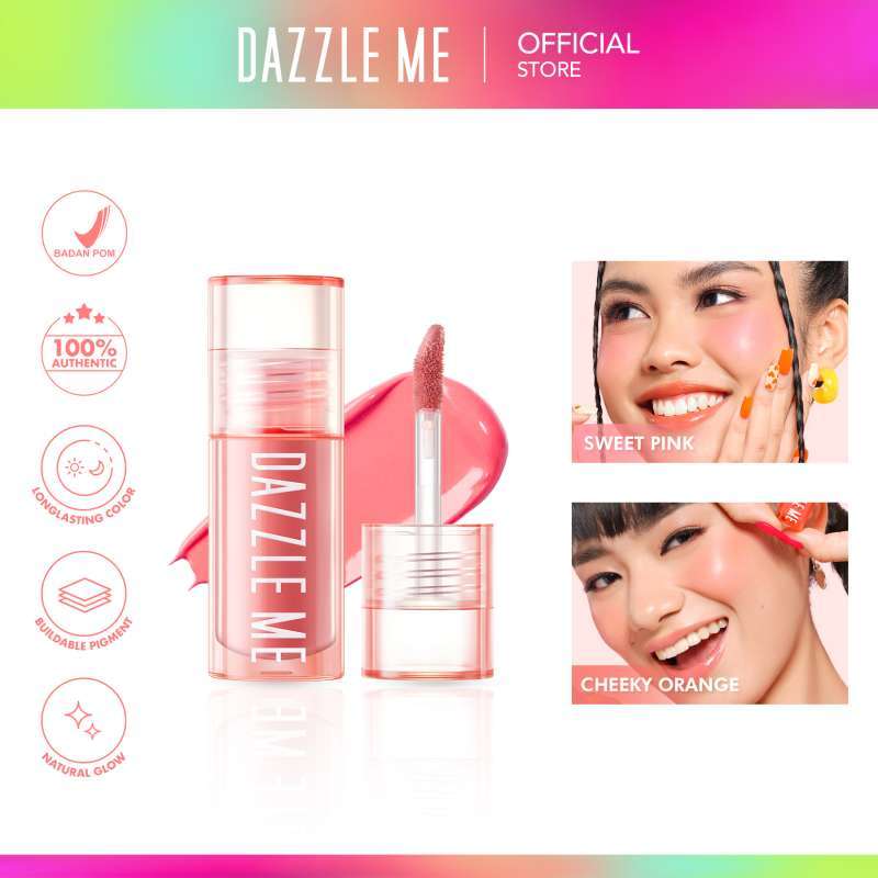 Jual [must Have] Dazzle Me Heart-melt Creamy Liquid Blush - 03 Flirty Peach Di Seller Dazzle Me ...