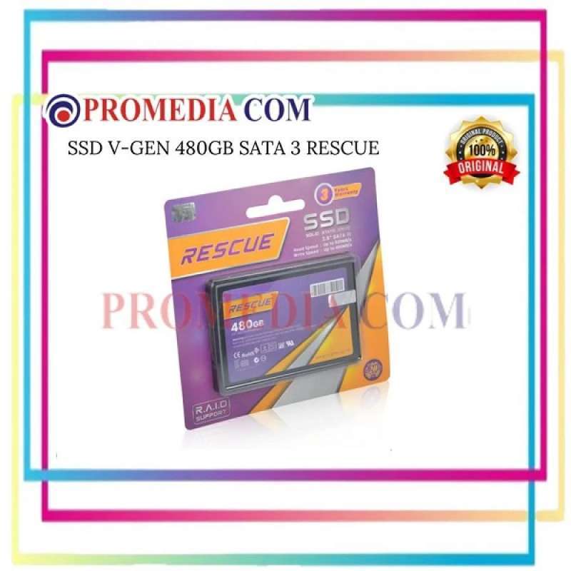 Jual SSD V-GEN 480GB SATA 3 RESCUE di Seller Promedia com - Promedia ...