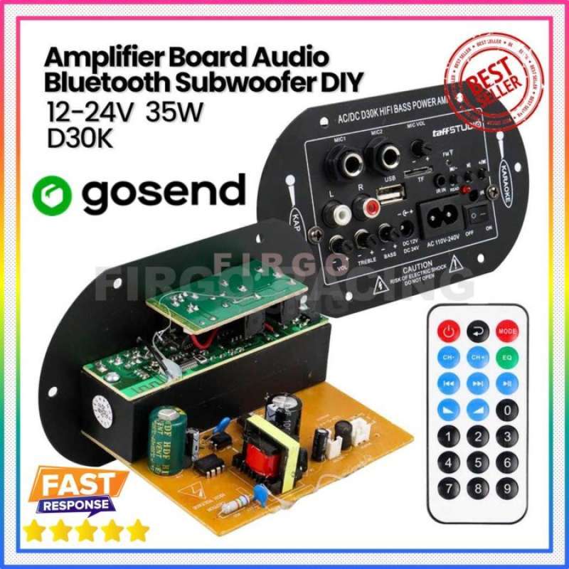 Jual Kit Power Amplifier Subwoofer Bluetooth Fm Usb 35w Dc 12v 24v Ac ...
