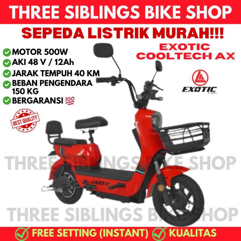 Jual Sepeda Listrik Exotic Cooltech Ax Original Terbaru - Harga Promo ...