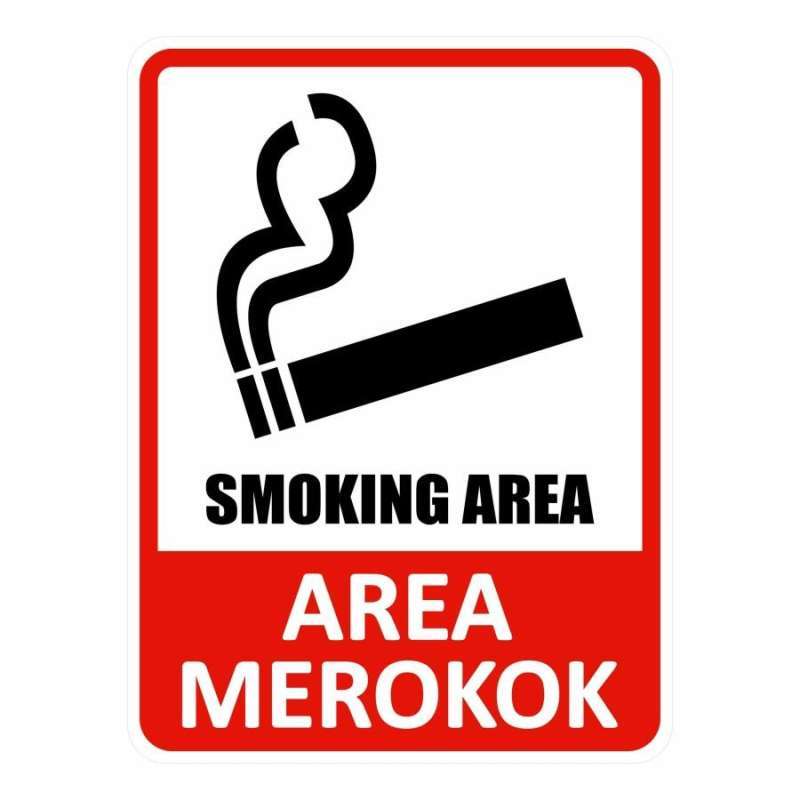 Jual Rambu Plang Area Merokok 45cm X 60cm Plat Alumunium Di Seller ...