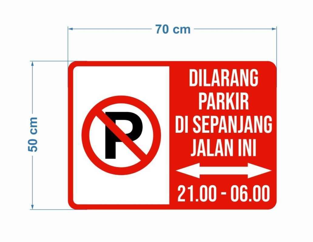 Jual Custom Rambu 70cm x 50cm Plat Alumunium di Seller Takama Store ...
