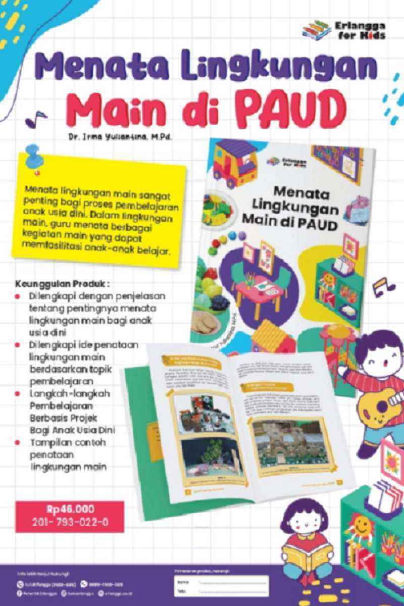Jual BUKU MENATA LINGKUNGAN MAIN DI PAUD ERLANGGA FOR KIDS di Seller ...
