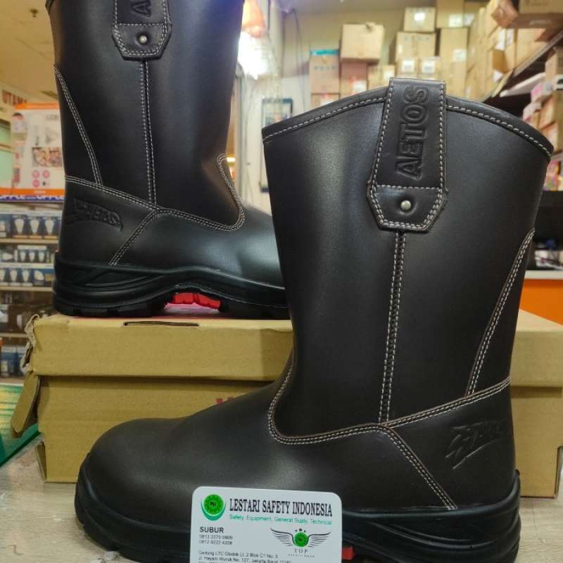 Jual Sepatu Safety Aetos Lithium Brown Asli Harga Murah Di Seller ...