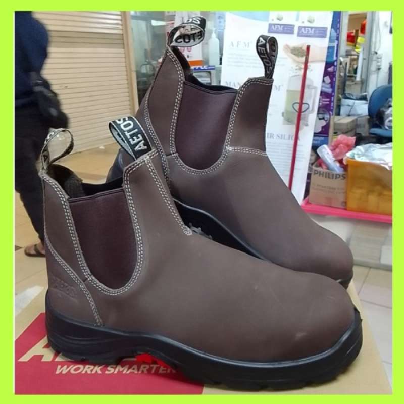 Promo Sepatu Safety Aetos Copper Mocca Murah Original Berkualitas 38-43 ...