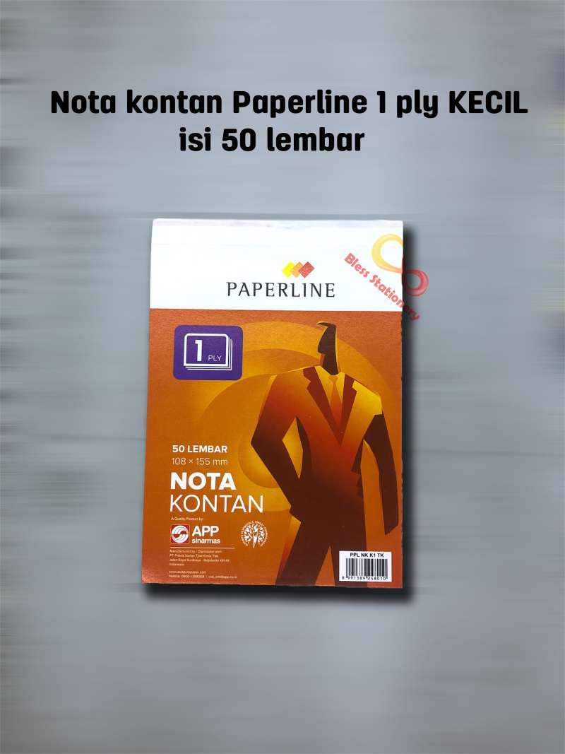 Jual Buku Nota Paperline 1 Ply Kecil Buku Nota Kontan 1 Rangkap Buku ...
