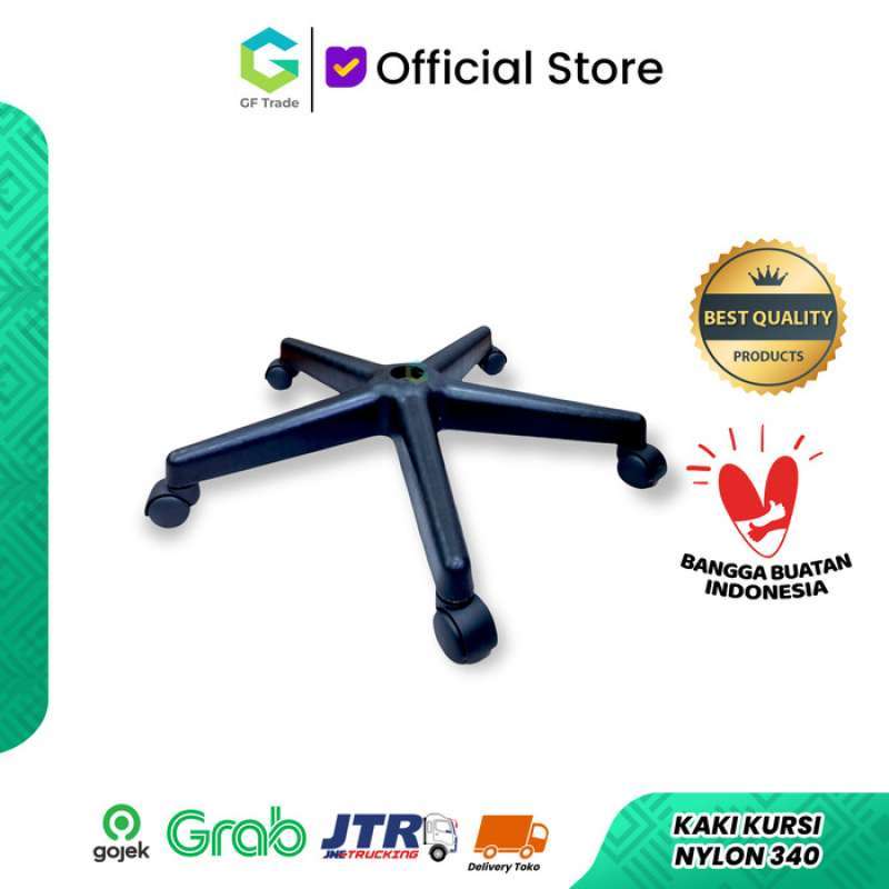 Jual Kaki Kursi Kantor Kaki Roda Kaki Nylon Murah Tipe 340 Dengan Roda ...