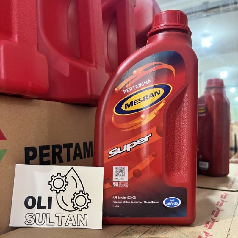 Promo PERTAMINA MESRAN SUPER SAE 20W-50 1L | ORIGINAL OLI MOBIL MOTOR ...