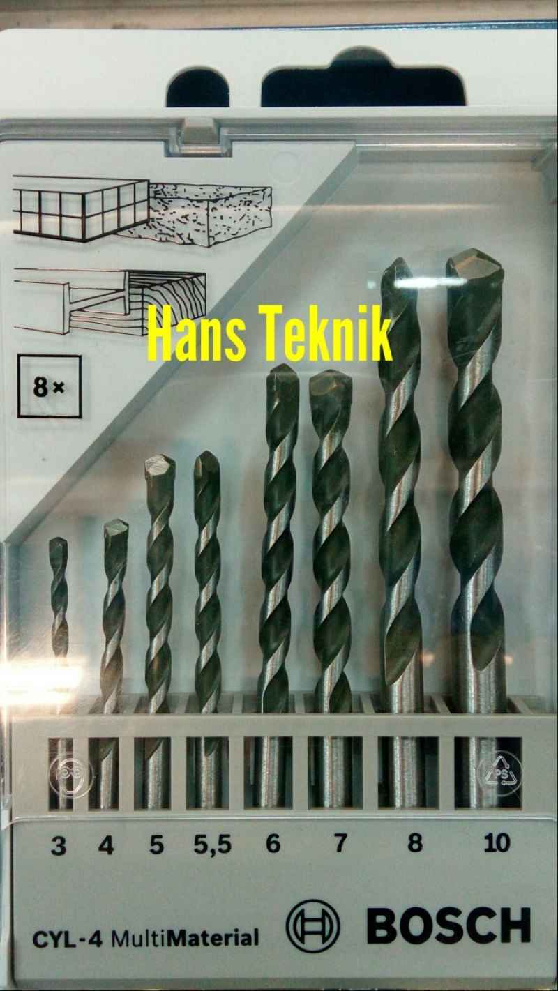 Promo Mata Bor Kayu Tembok Besi Original Bosch Multimaterial 3 10 Mm Cyl 4 Diskon 23 Di Seller