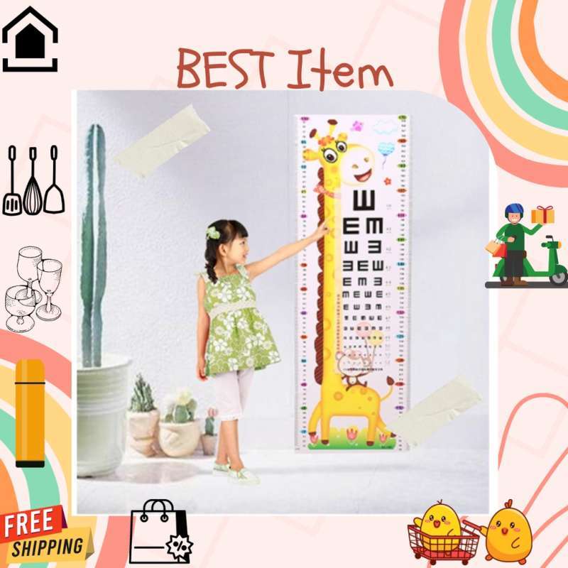 Jual Sticker Lucu ukur Tinggi Badan anak Dinding Pengukur Anak Sticker ...