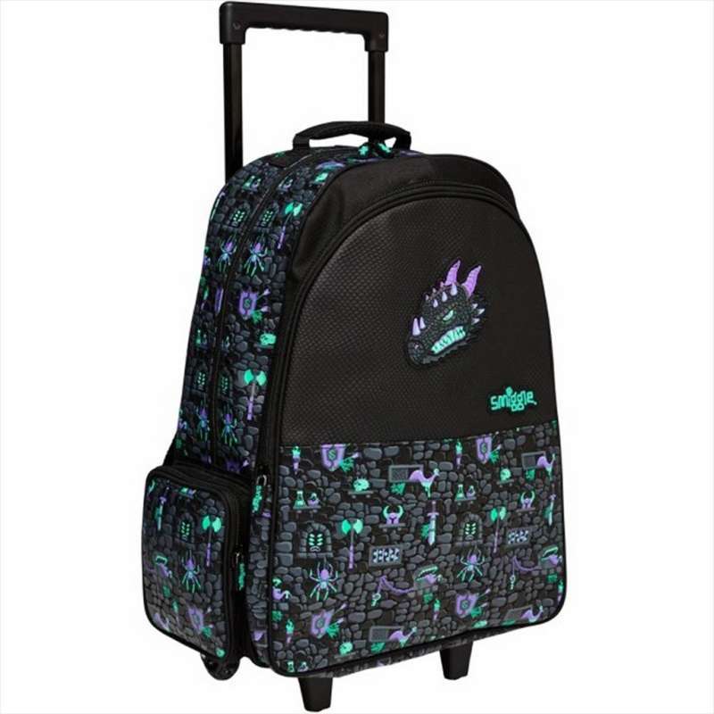 Jual Smiggle Trolley Bag 444165 Hey There Black Tas Koper Travel Anak ...